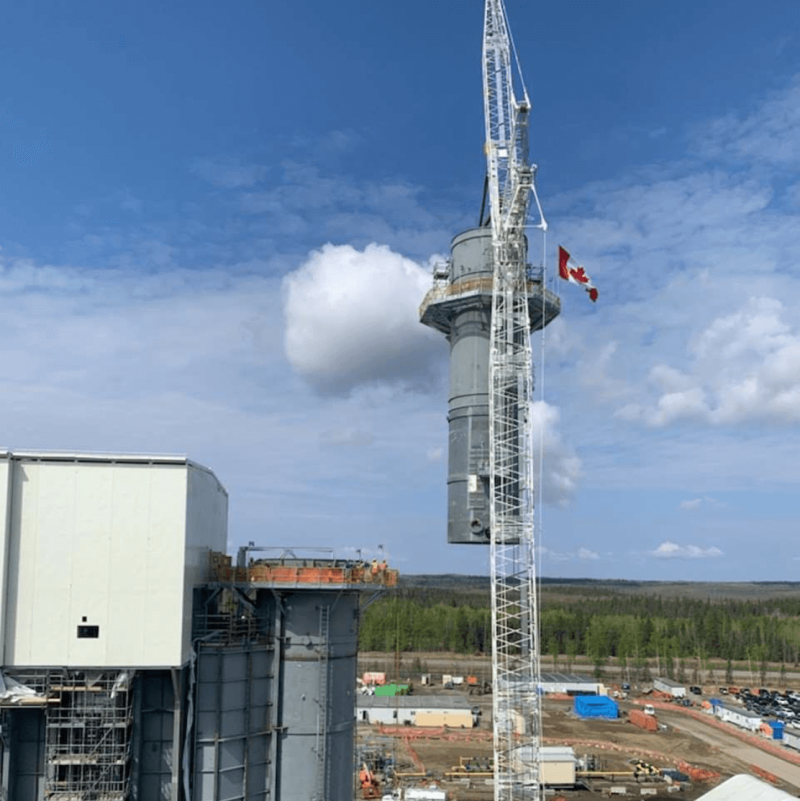 Upper Section of Exhaust Stack Installed – Kineticor